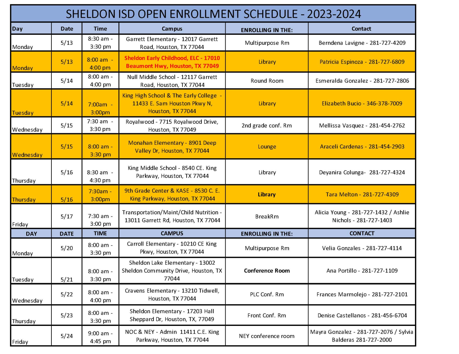 How To Enroll | Sheldon ISD